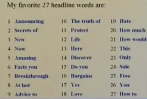 27 provocative words and phrases… | Fifty Plus Marketer